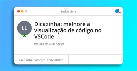 Dicazinha melhore a visualização de código no VSCode