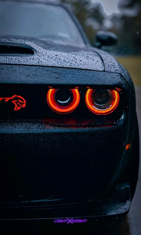 Dodge Srt Hellcat Neon Poster Light X Night