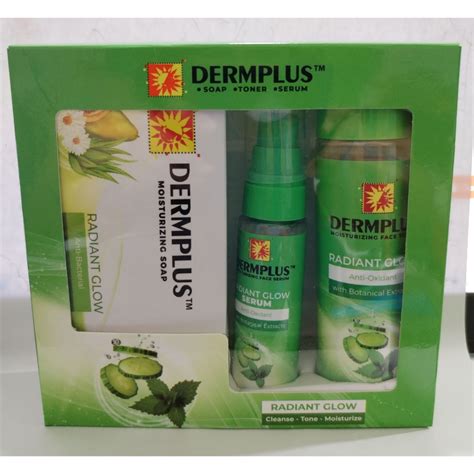 Dermplus Radiant Glow Set Soap 135g Toner Serum Shopee Philippines