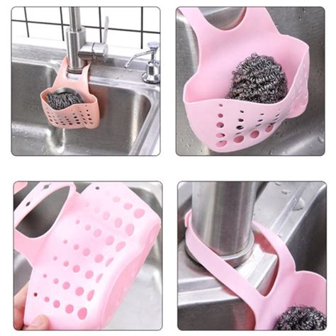 Silicone Sink Faucet Hanger Bekas Letak Span Cuci Pinggan Sangkut Sinki Bekas Span Cuci Pinggan
