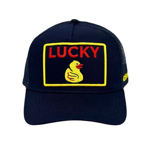 Lucky Duck Trucker Hat In Black Soulbyrd