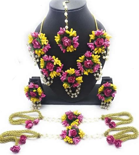 Lamansh 🌺🌻🌹🌷 Flower Jewellery Set
