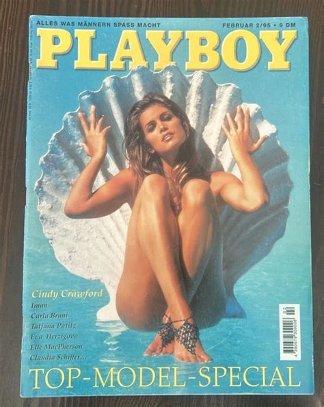 Playboy Deutschland Februar 21995 Top Model Special Cindy Crawford