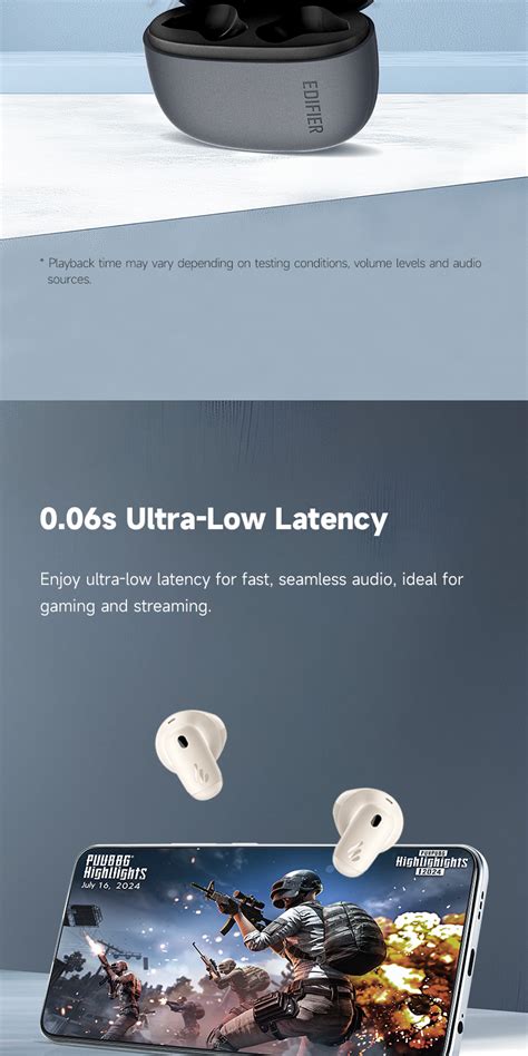 Edifier T10 Bluetooth V54 Ai Call Noise Cancellation Sbc Supports Fast