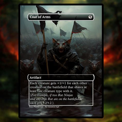 Coat Of Arms Proxy Rat Art Custom Art Mtg Compatible Proxy Coat Of Arms