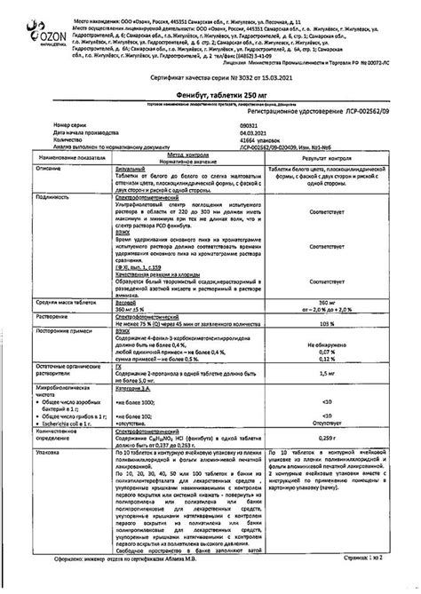 Phenibut Tablets 250 Mg 20 Pcs Buy Online