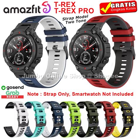 Jual Strap Tali Jam Amazfit T Rex Pro Amazfit T Rex Model Two Tone