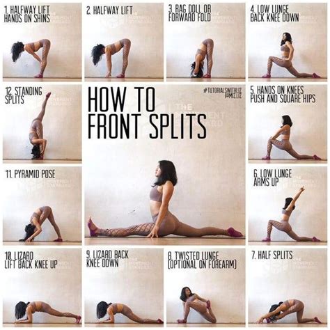Front Split Stretches Easy Yoga Workouts Flexibility Workout Workout Routines For Women
