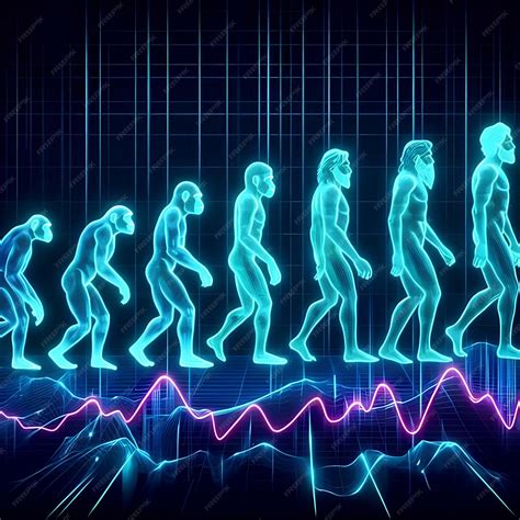 The Evolution Of The Human Species Premium Ai Generated Image