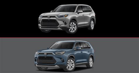 Toyota Grand Highlander Model Comparison Choose The Right Suv In 2024