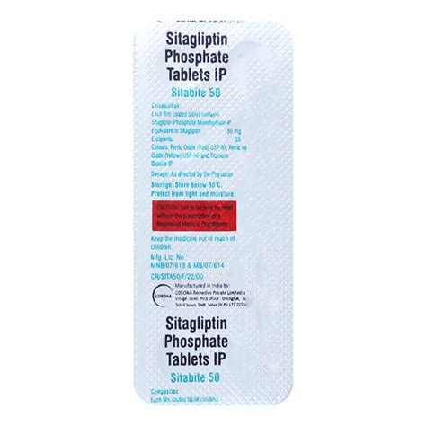 Sitabite 50mg Tablet Uses Price Side Effects Substitute