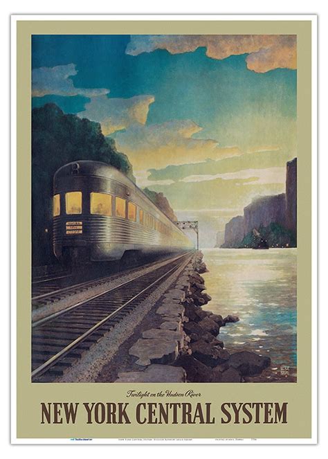 New York Central System Hudson River Diesel Powered Train Vintage