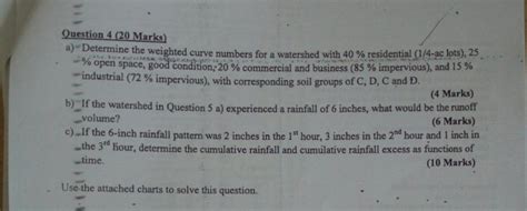 solved question 4 20 marks a determine the weighted curve
