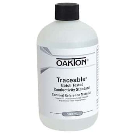 Conductivity Solution Ec Tds Calibration Precision 500ml Oakton North Industrial Lab Llc