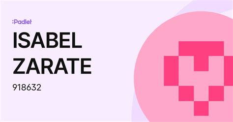 Isabel Zarate 918632 Profile Padlet