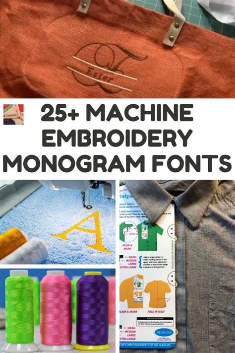 Free Machine Embroidery Monogram Fonts