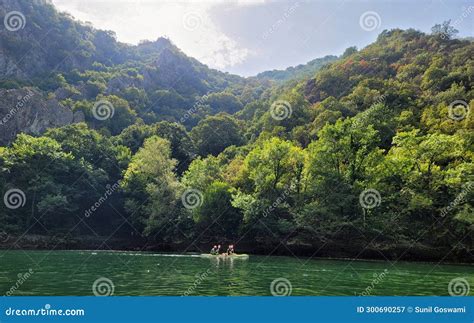 Kayaking In Matka Canyon North Macedonia Stock Image Image Of