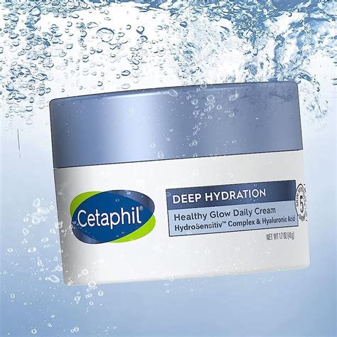 Cetaphil Deep Hydration Healthy Glow Daily Face Cream Cleanser For