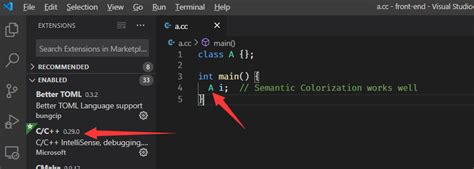 Semantic Colorization Is Not Working Issue Microsoft Vscode Cpptools GitHub