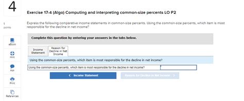 Solved Exercise Algo Computing And Interpreting Chegg