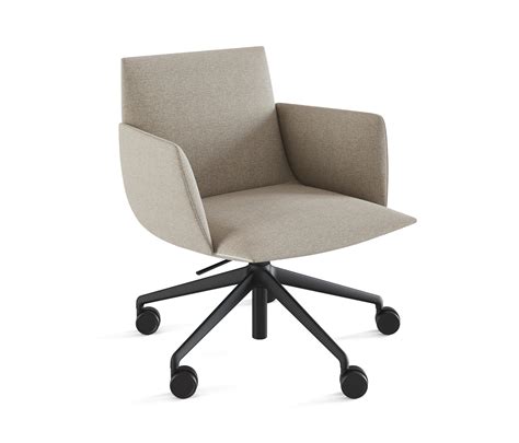 Noha Chair Five Casters Aluminium Base Architonic