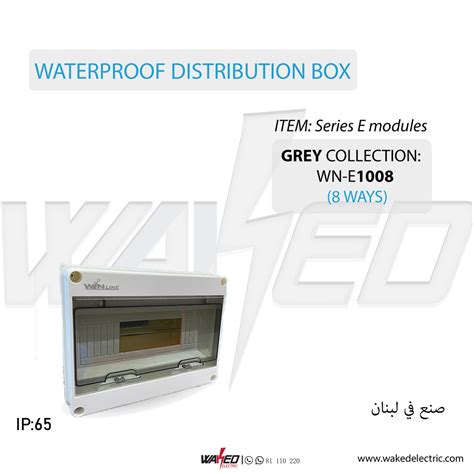 Waterproof Distribution Box 8 Ways Waked Electric