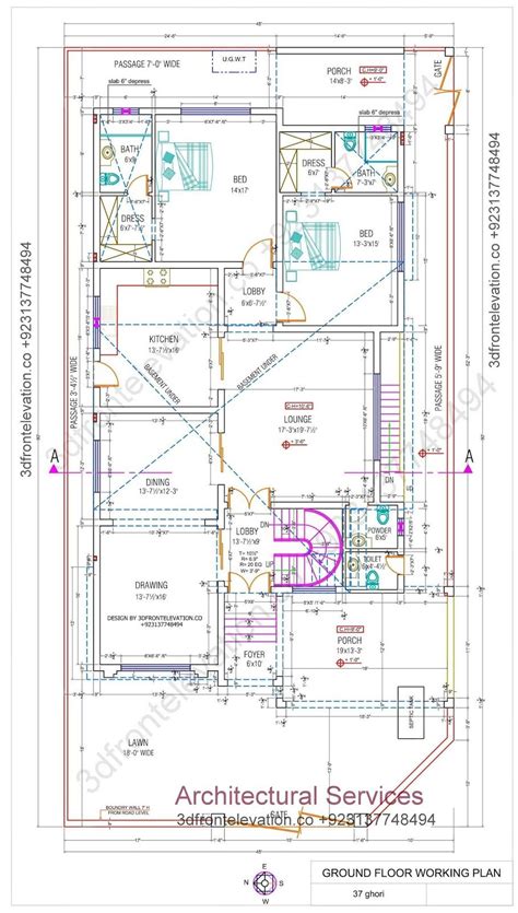Corner Plot House Plans
