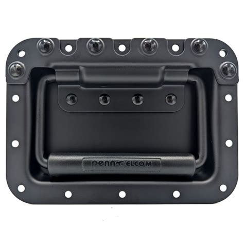 Large Black Shallow Recessed Handle With Extended Grip