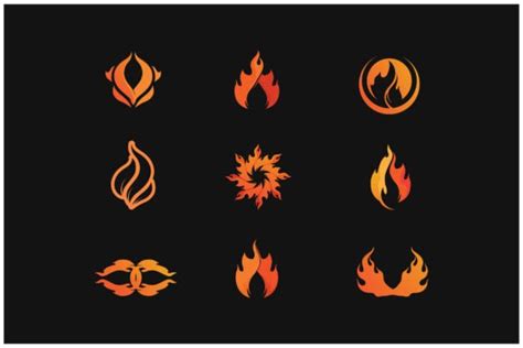 Fire Flame Logo Icon Design Vector Graphic By Anggasaputro4489 · Creative Fabrica