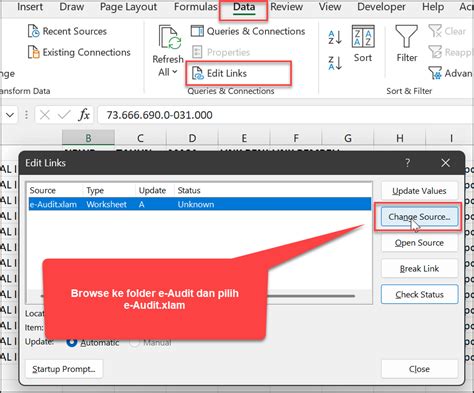 Error Name Pada Rumus E Audit Utilities Di Workbook E Auditors
