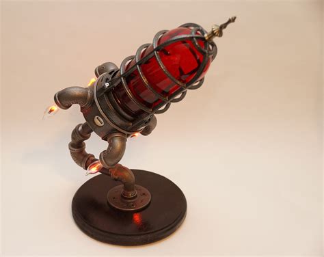 Steve Rocket Ship Lamp Shown Here With A Rare Vintage Killark Vrg