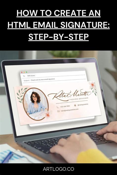 How to create an html email signature – Artofit