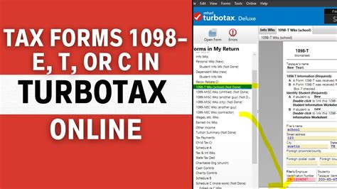 Where Do I Enter Tax Forms 1098 E T Or C In Turbotax Online 2024