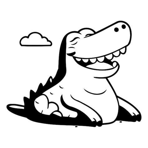 Premium Vector Cute Crocodile Vector Illustration Cute Cartoon