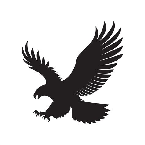 Black Eagle Silhouette Illustration 54487699 Vector Art At Vecteezy