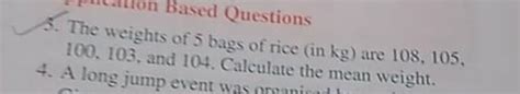 Application Based Question Maths