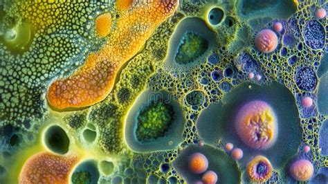 Microscopic World Of Skin Exploring Cell Clusters Cavities And Surface