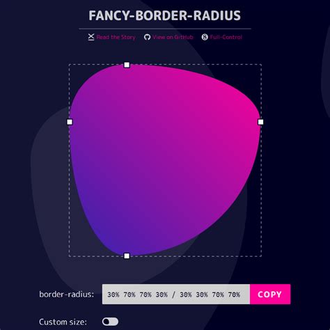Fancy Border Radius Generator Create Organic Shapes Coding Fribly Css Tutorial Web