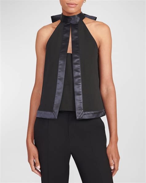 Staud Wright Sleeveless Back Tie Top Neiman Marcus