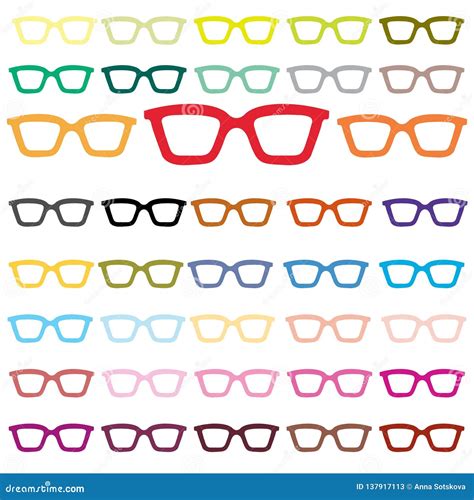Glasses Set Of 30 Object Stock Illustration Illustration Of Internet 137917113