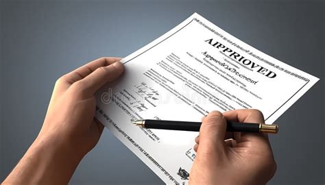 Approved Document Stock Illustration Illustration Of Business 377920903