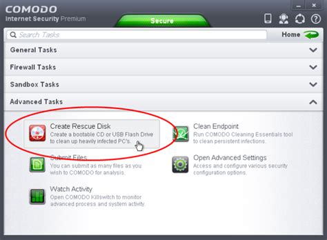downloading comodo rescue disk virus scan data rescue bootable
