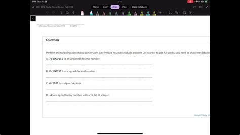 Signed And Unsigned Binary Conversion Youtube