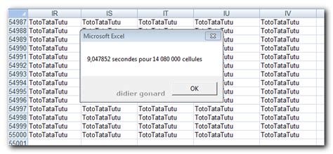 conceptualisation des variables tableau en vba et sous excel