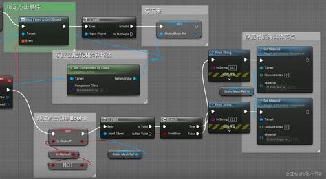 Ue蓝图 鼠标点击实现切换物体材质简单逻辑ue蓝图替换材质 Csdn博客