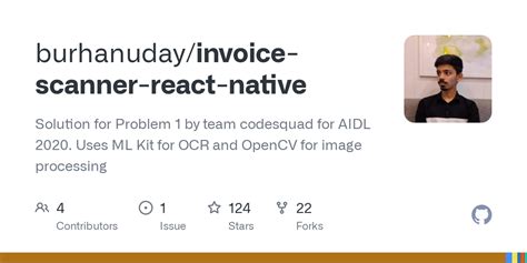 GitHub Burhanuday Invoice Scanner React Native Solution For Problem By Team Codesquad For