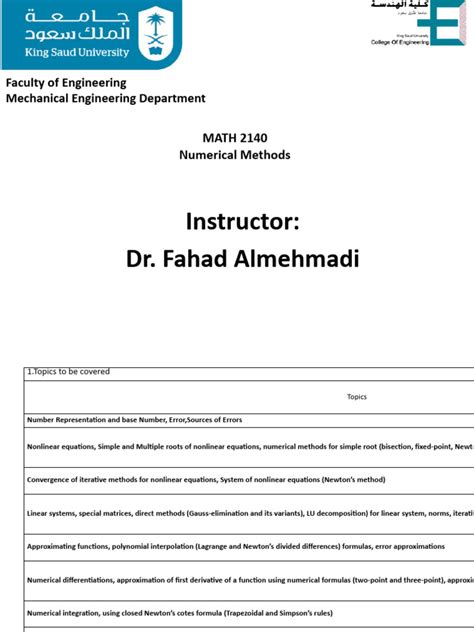 Math 2140 Lecture 1 2 Pdf Equations Numerical Analysis