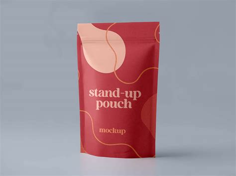 Mockup Des Stand Up Beutels Kostenlose Psd Vorlagen