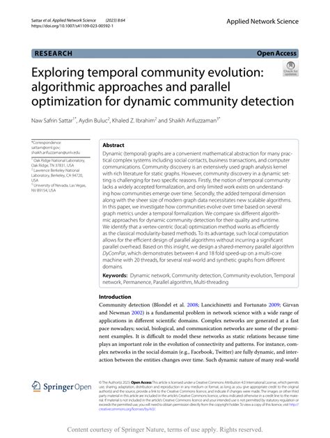 Pdf Exploring Temporal Community Evolution Algorithmic Approaches And Parallel Optimization