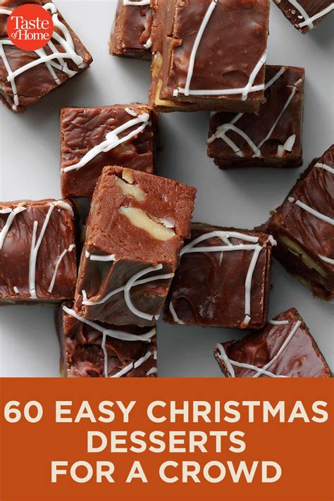60 Easy Christmas Desserts For A Crowd Christmas Candy Easy Christmas